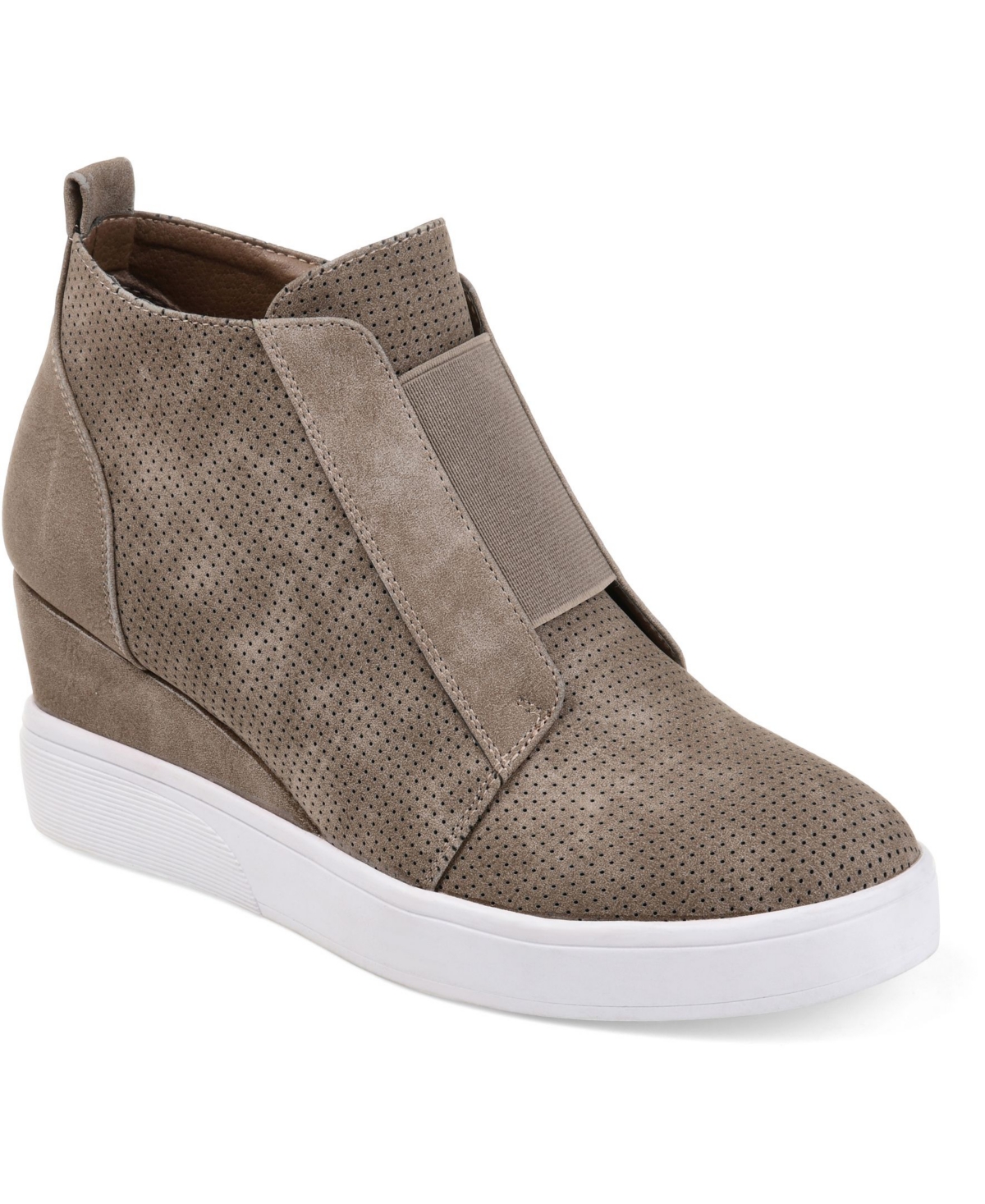 Click here for Journee Collection Womens Clara Wedge Sneakers - T... prices