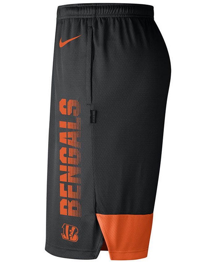 Nike Men's Cincinnati Bengals Player Knit Breathe Shorts - Macy's