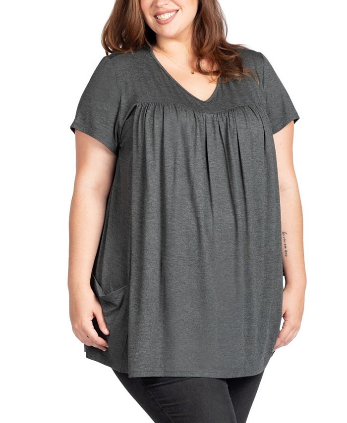 Savi Mom Tara Plus Size Maternity and Nursing Lounge Tee, Online Only ...