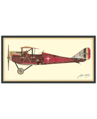 Empire Art Direct 'Antique Biplane 2' Dimensional Collage Wall Art - 25 ...