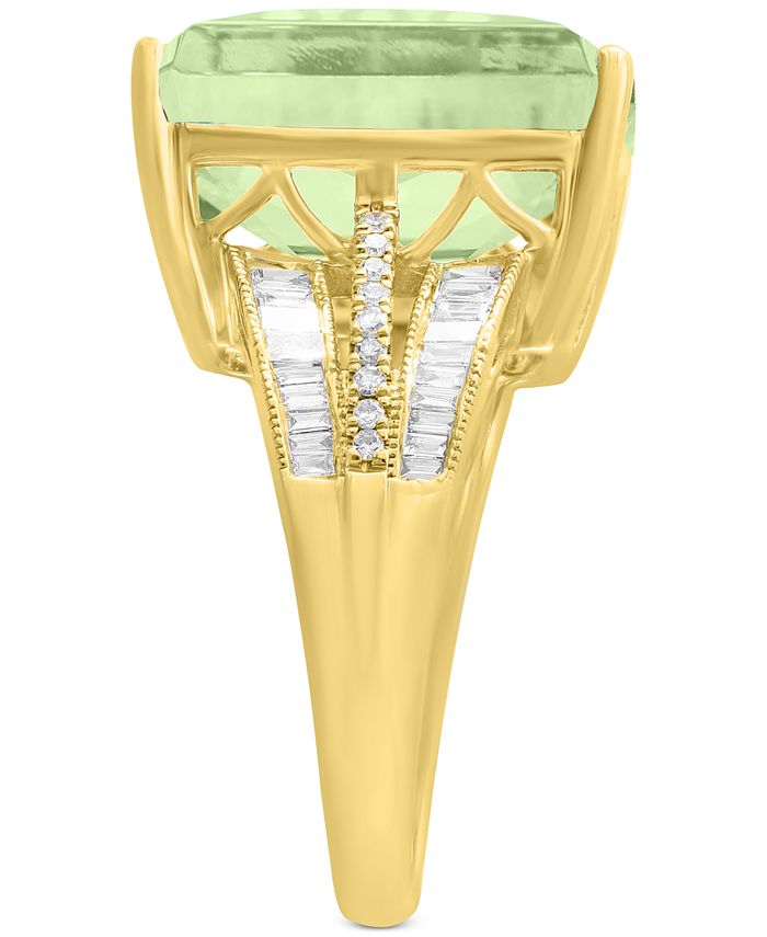 EFFY Collection EFFY® Green Quartz (11-3/4 ct. t.w.) & Diamond (3/8 ct ...