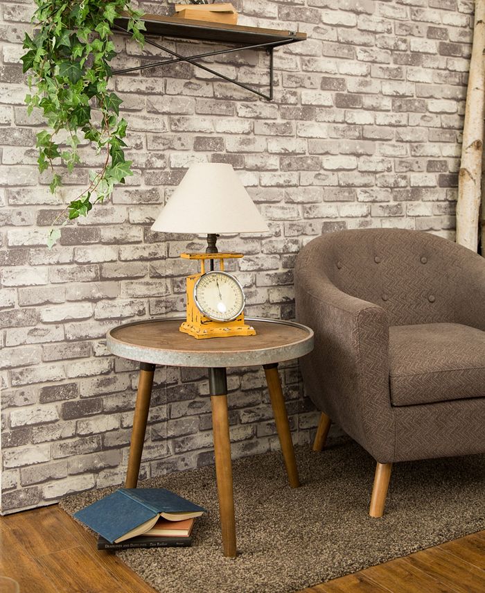 Glitzhome Wooden Electronic Scale Table Lamp - Macy's