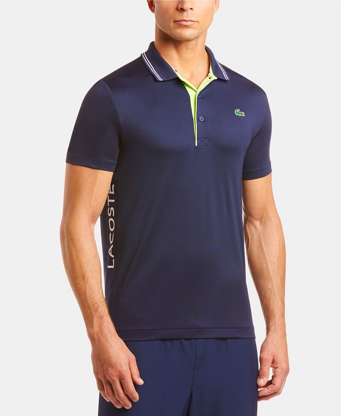 Lacoste Men's Ultra Dry Side Logo Golf Polo Shirt - Macy's