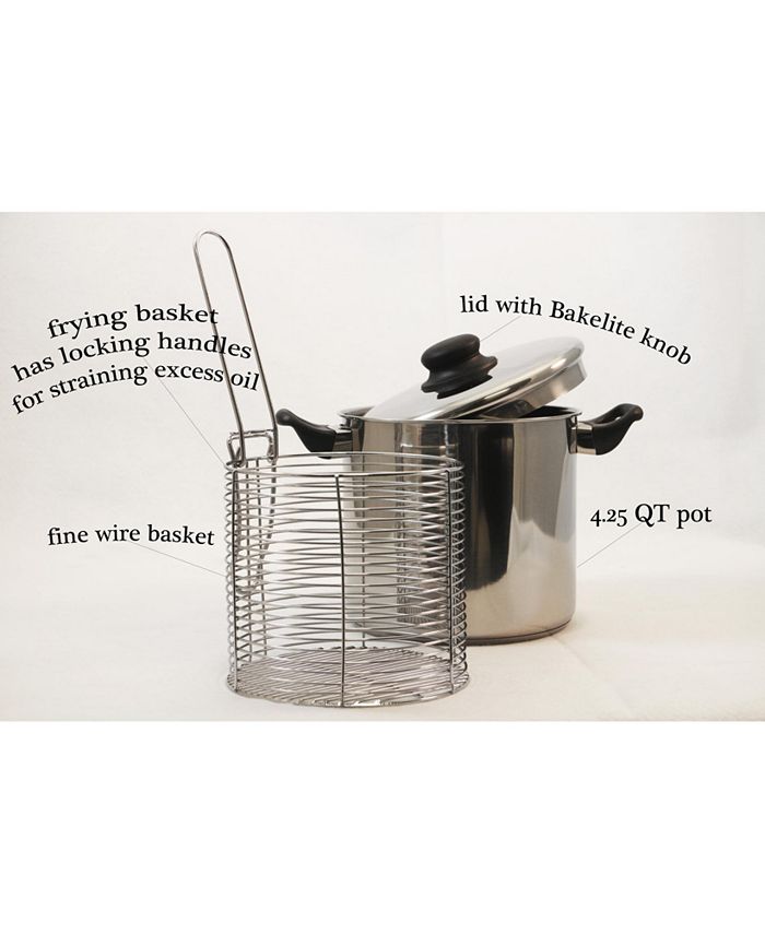 Cook Pro Cookpro 6 Qt Stainless Steel Stovetop Deep Fryer with ...