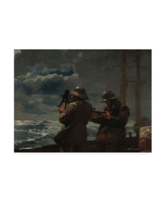 Trademark Global Winslow Homer Eight Bells Canvas Art - 15.5" x 21 ...