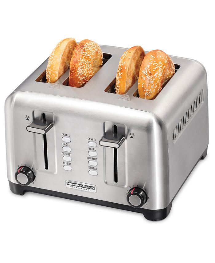 Hamilton Beach Stainless Steel Professional 4 Slice Toaster - Macy's