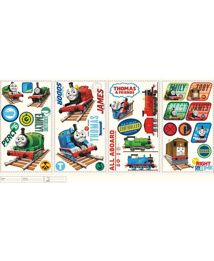 York Wallcoverings Thomas The Tank Engine Peel and Stick Wall Decals ...