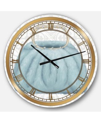 Designart Posh and Luxe Oversized Metal Wall Clock - Macy's