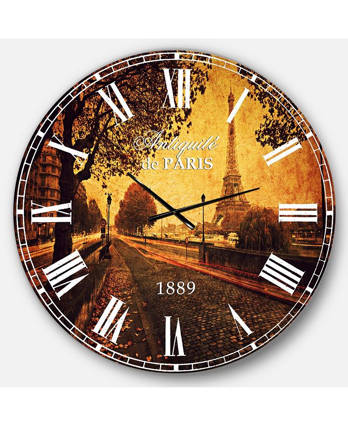 Designart Landscape Oversized Round Metal Wall Clock - 36 x 36 - Macy's