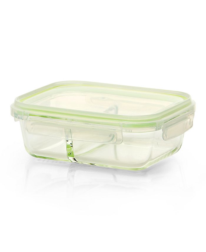 California Home Goods 2-Compartment Glass Meal Prep Food Container ...