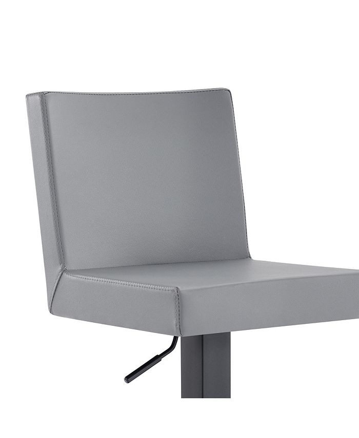 Armen Living Legacy Grey Bar Stool - Macy's