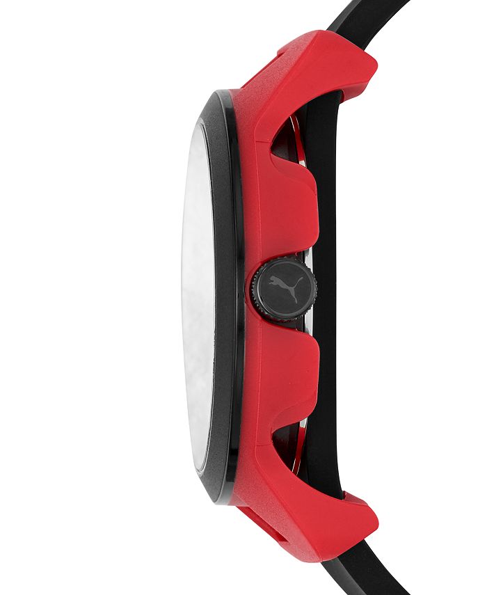 Puma Men's Reset Silicone Strap Watch 44mm - Macy's