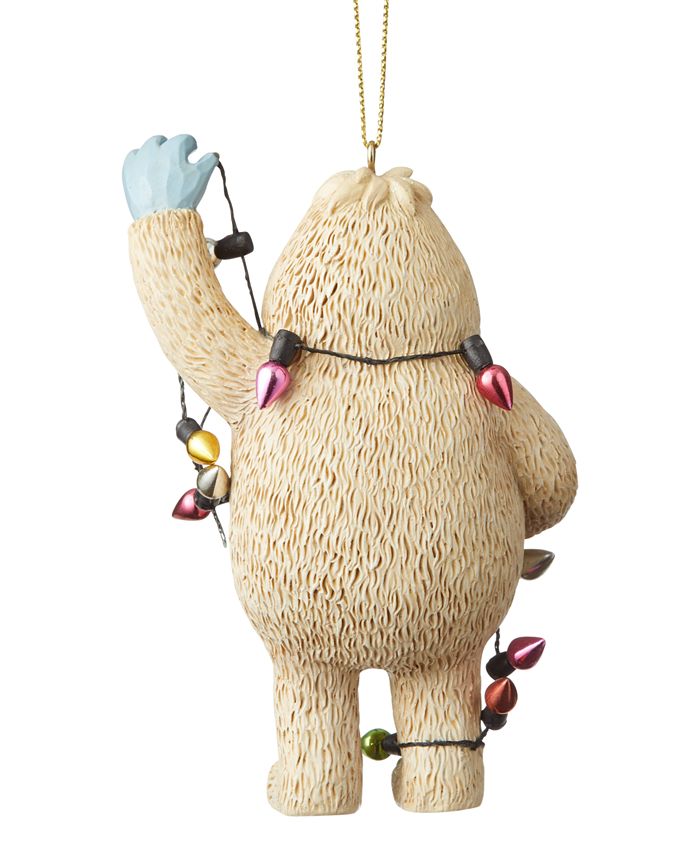 Jim Shore Bumble Wrapped in Lights Ornament - Macy's
