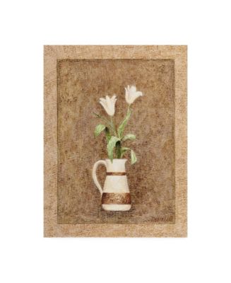 Debra Lake Flowers in a Vase Canvas Art - 15.5" x 21" - Macy's