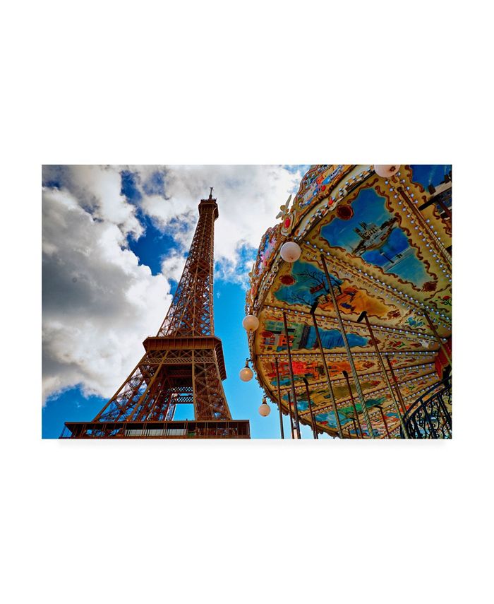 Trademark Global Deborah Loeb Bohre La Tour et Le Carrousel Canvas Art ...