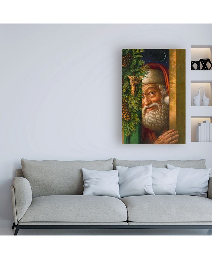 Trademark Global Dan Craig Santa- 1 Canvas Art - 27" x 33.5" - Macy's