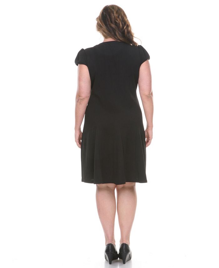White Mark Women's Plus Size Cara Dress - Macy's