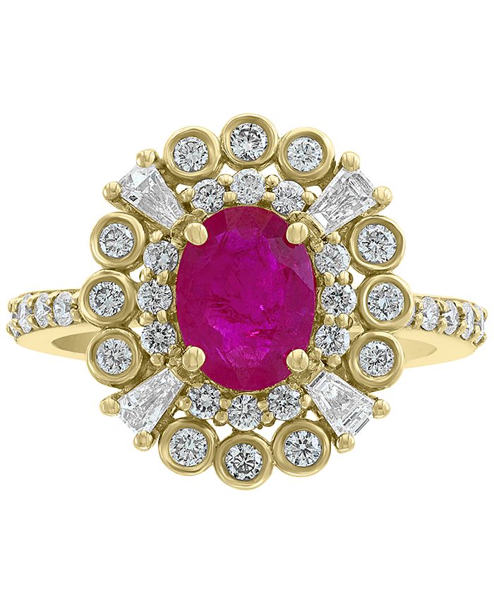 EFFY Collection EFFY® Certified Ruby (1-3/8 ct. t.w.) & Diamond (3/4 ct ...