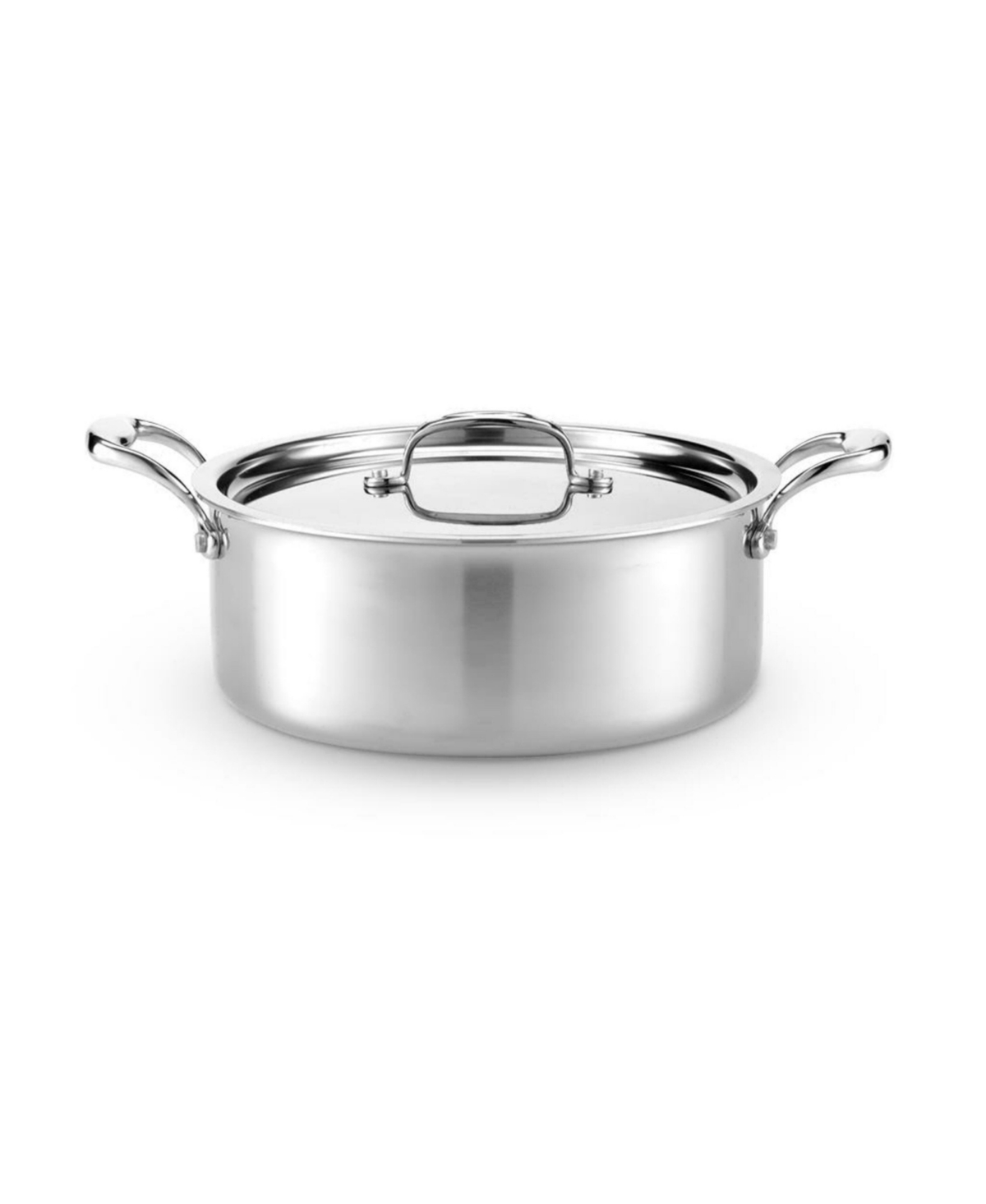 Click here for Heritage Steel 6-Quart Rondeau With Lid - Silver prices
