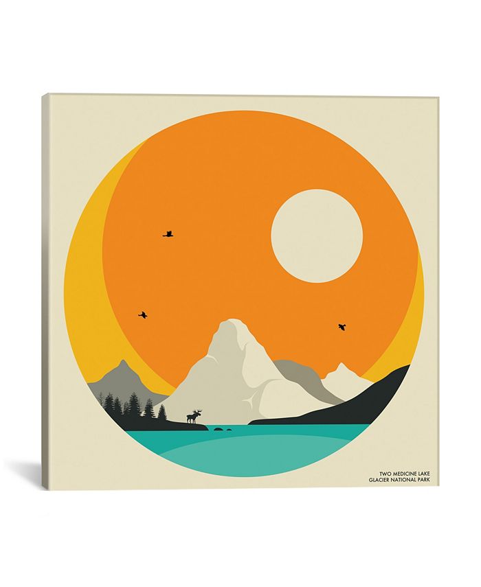 iCanvas Glacier National Park by Jazzberry Blue Wrapped Canvas Print ...