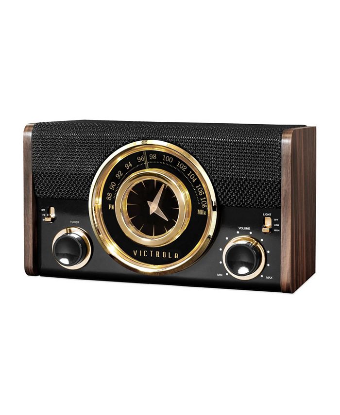 Victrola Bluetooth Analog Clock Radio - Macy's Victrola Bluetooth Analog Clock Radio - Macy's