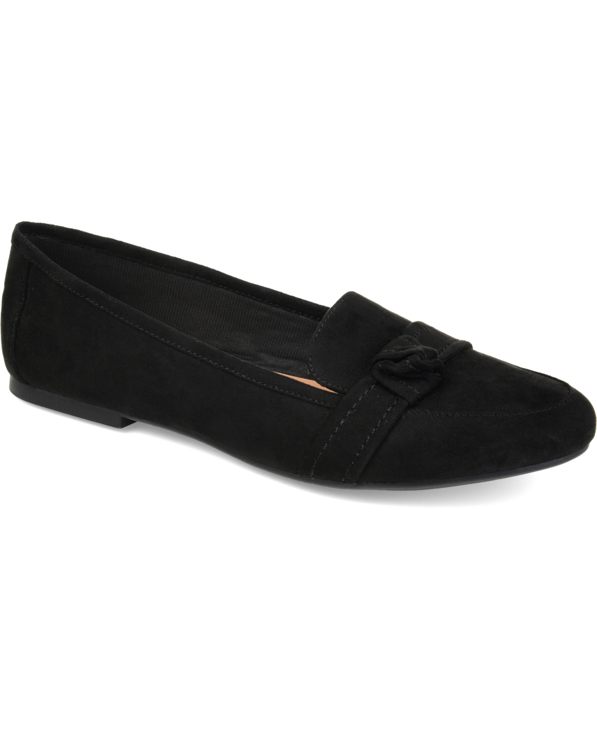 Journee Collection Womens Marci Slip-on Round Toe Loafers  9 Medium  Black