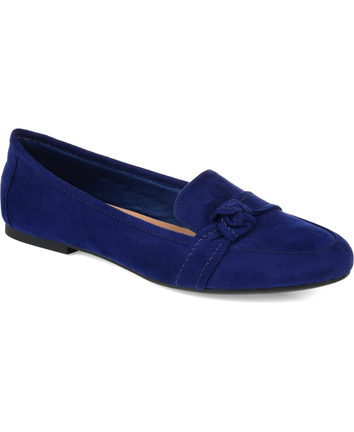 Journee Collection Womens Marci Slip On Flats - Navy