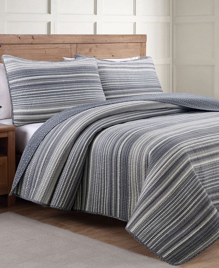 American Home Fashion Estate Taj Full/Queen 3 Piece Quilt Set - Macy's