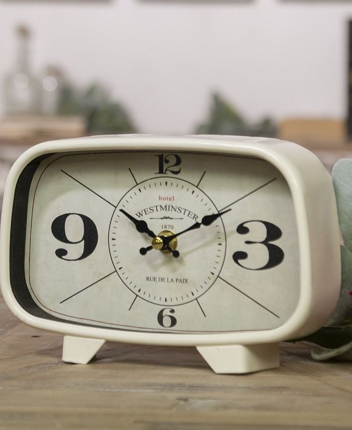 VIP Home & Garden Metal Table Clock - Macy's