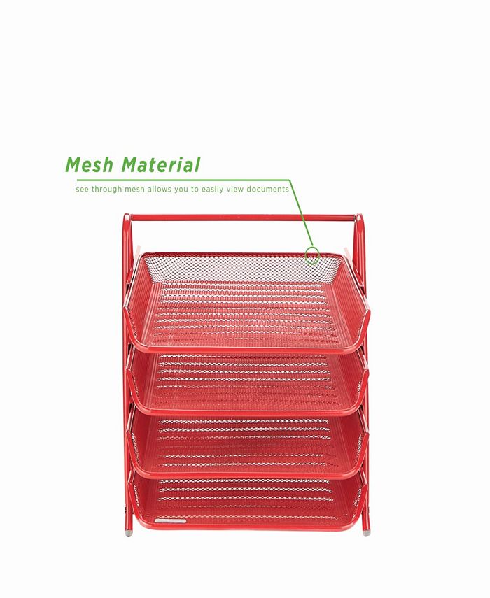 Mind Reader 4 Tier Paper Tray Desk Organizer - Macy's