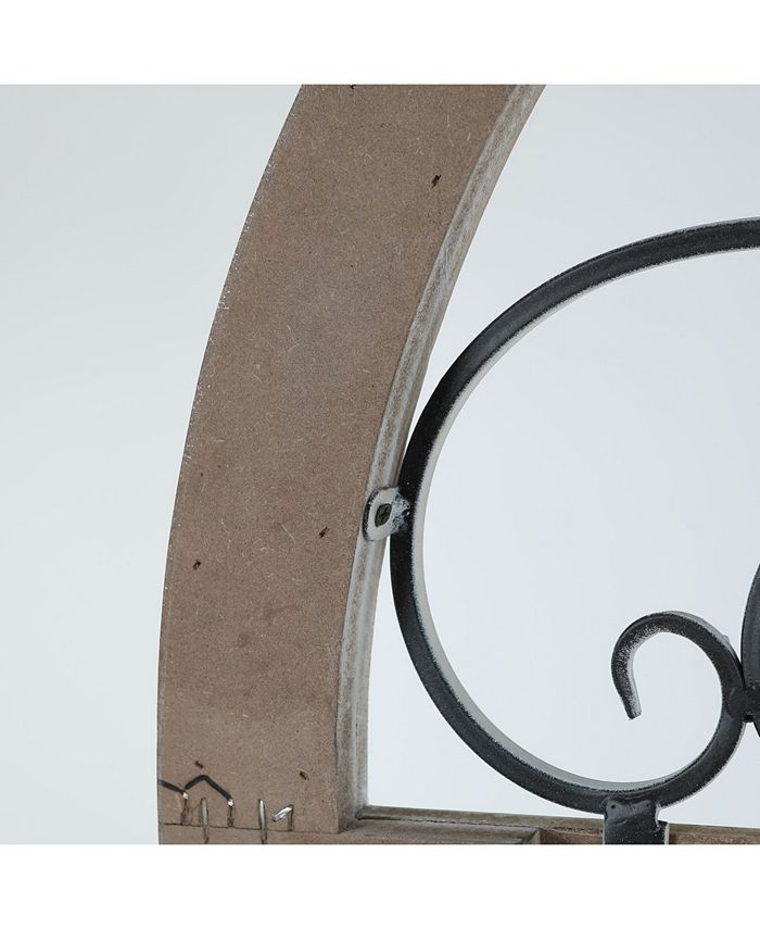 Luxen Home Metal Window Scroll Wall Decor - Macy's