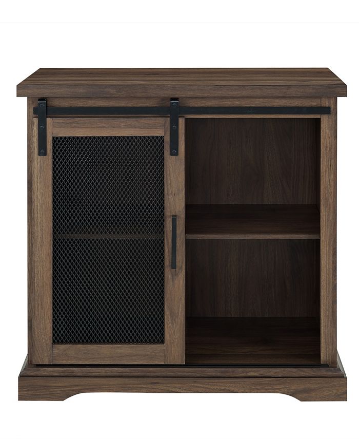 Walker Edison Farmhouse Mesh Door Accent TV Stand - Macy's