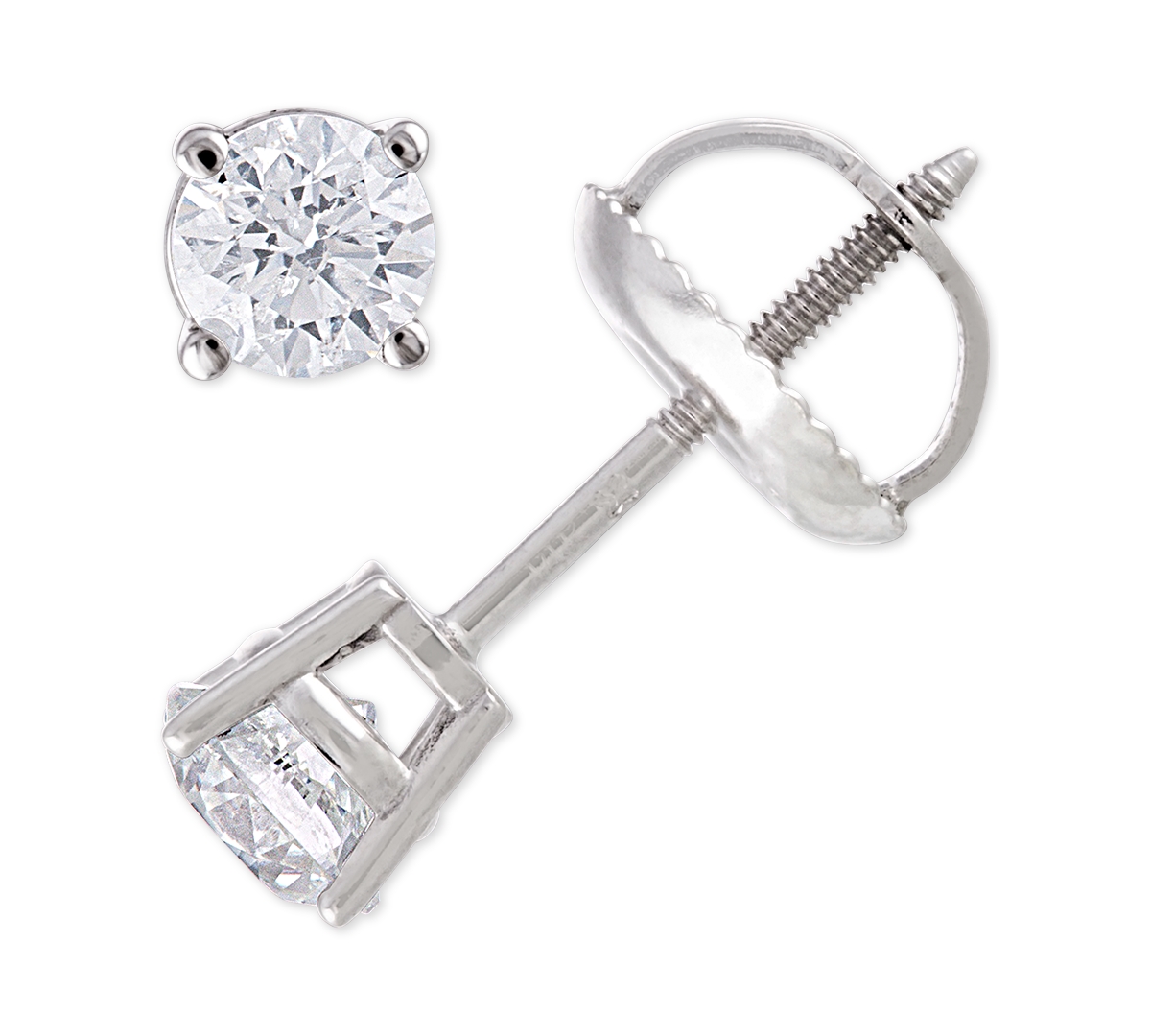 Click here for Certified Diamond Stud Earrings (1/2 ct. t.w.) in... prices