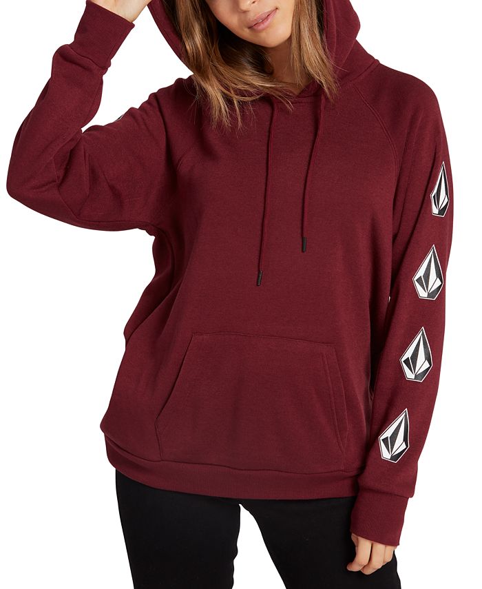 Volcom Juniors' Graphic-Print Fleece Hoodie - Macy's