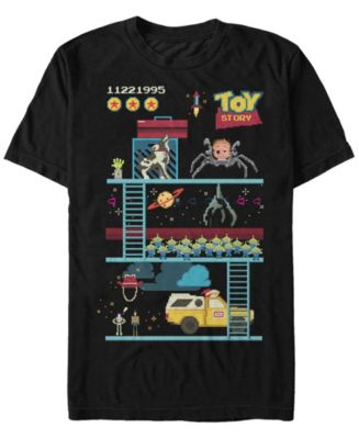 Disney Pixar Men's Toy Story 8-Bit Video Game Scene Short Sleeve T ...