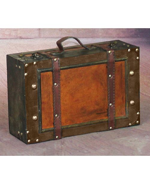 Vintiquewise Old Style Suitcase with Straps, Small & Reviews - Macy's