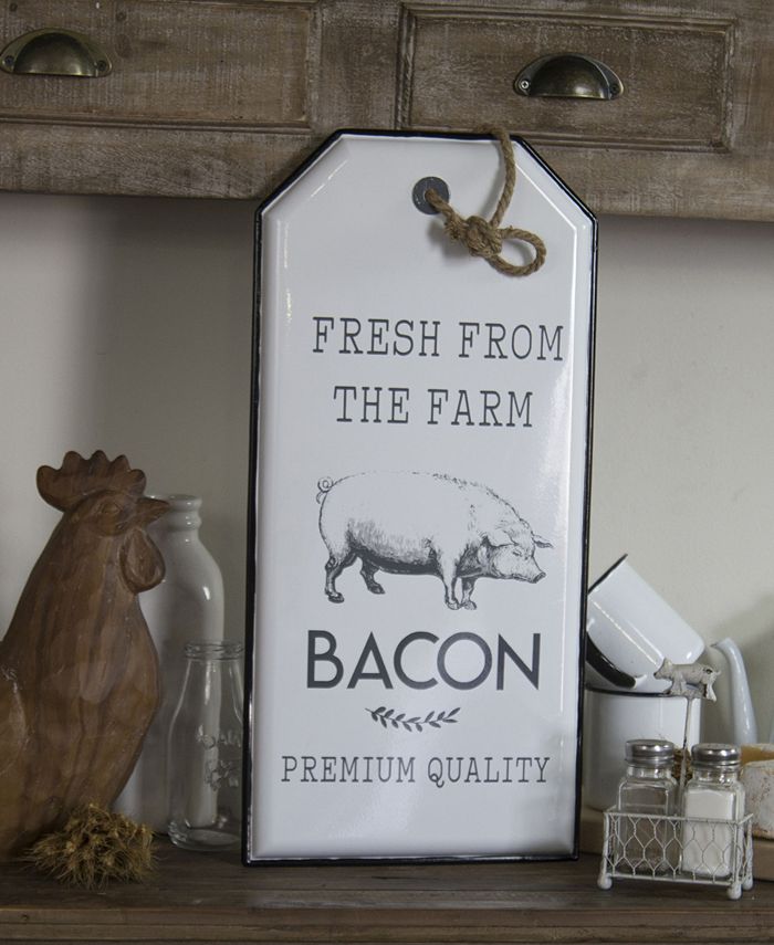 VIP Home & Garden VIP Home International Metal "Bacon" Sign - Macy's
