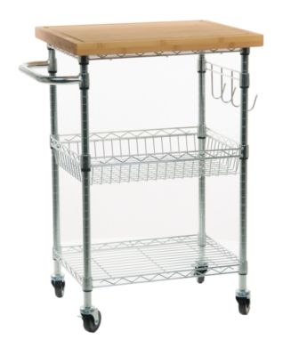 Trinity Ecostorage Bamboo Kitchen Cart - Macy's