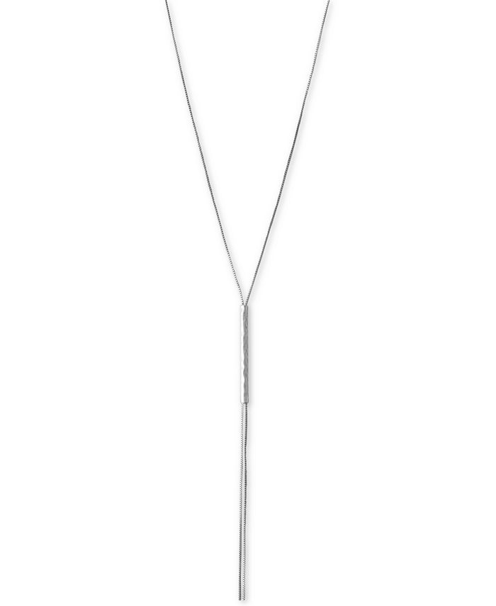 Lucky Brand 28" Lariat Bar Necklace - Macy's