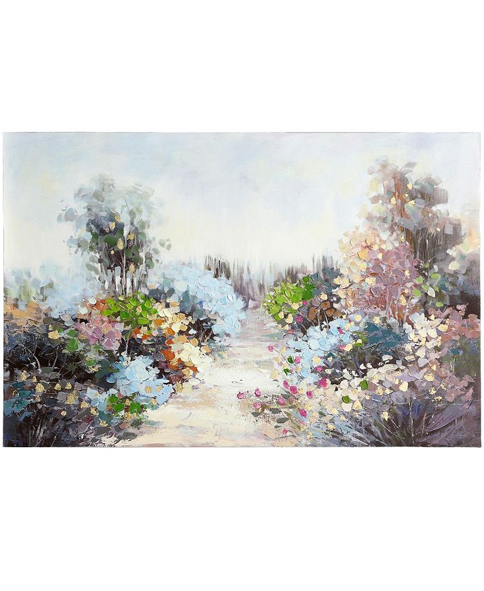 StyleCraft Pastel Wildflower Pathway Hand Painted Canvas & Reviews ...