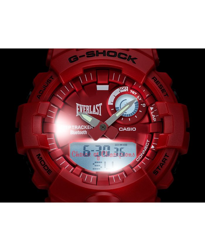 G-Shock Men's Analog-Digital Everlast Red Resin Strap Watch 48.6mm, A ...