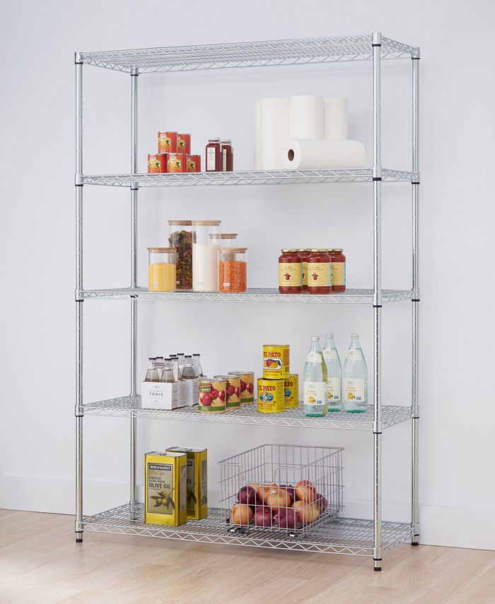 TRINITY 5-Tier Wire Shelving Rack - Macy's