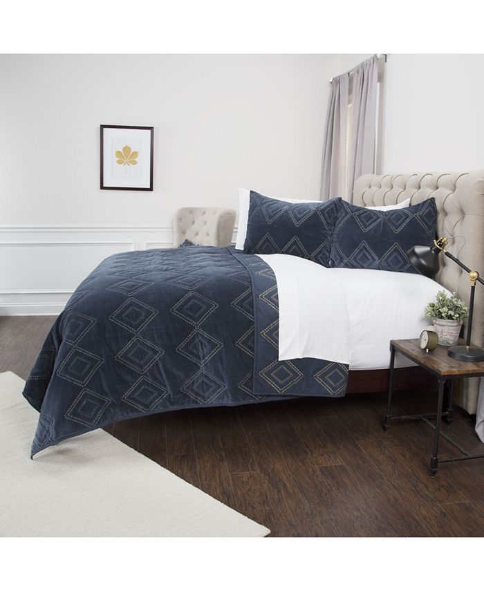 Rizzy Home Riztex USA Auden Quilt, Queen - Macy's