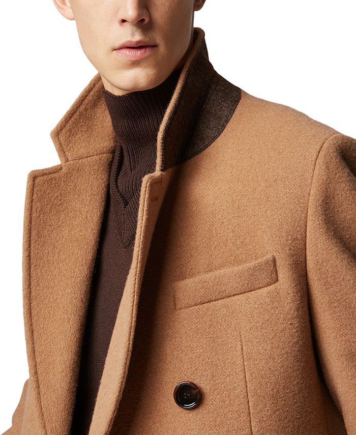 Hugo Boss BOSS Men's Darvin5 Slim-Fit Double-Breasted Long Coat - Macy's