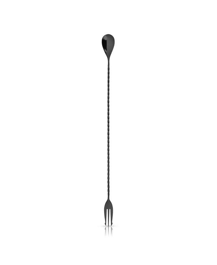 Viski Trident Bar Spoon with Twisted Stem Handle - Macy's