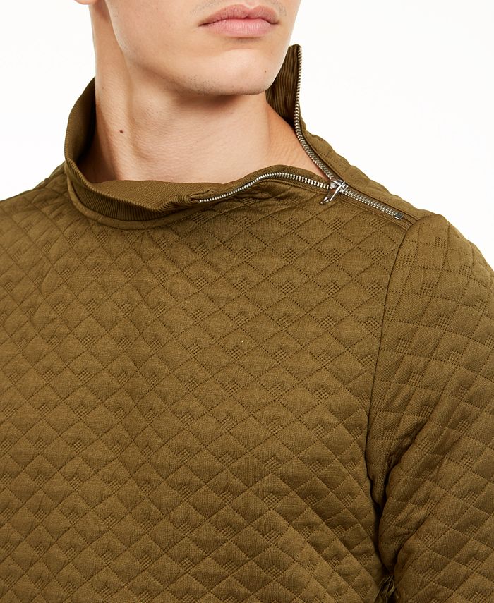 INC International Concepts INC Men's Quilted Mock Neck Pullover ...