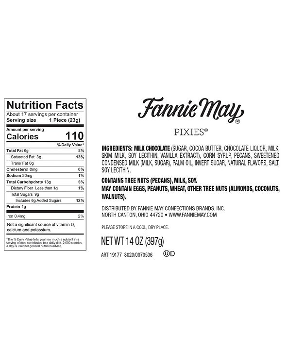 Fannie May Fine Chocolates Pixies Gift & Reviews - Food & Gourmet Gifts ...