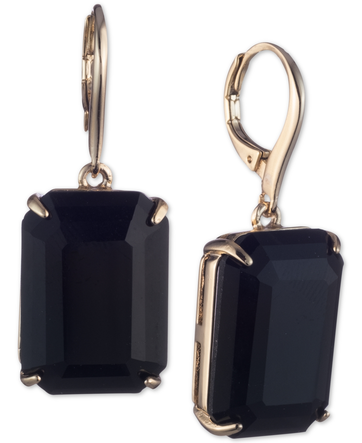 Click here for Lauren Ralph Lauren Stone Drop Earrings - Black prices