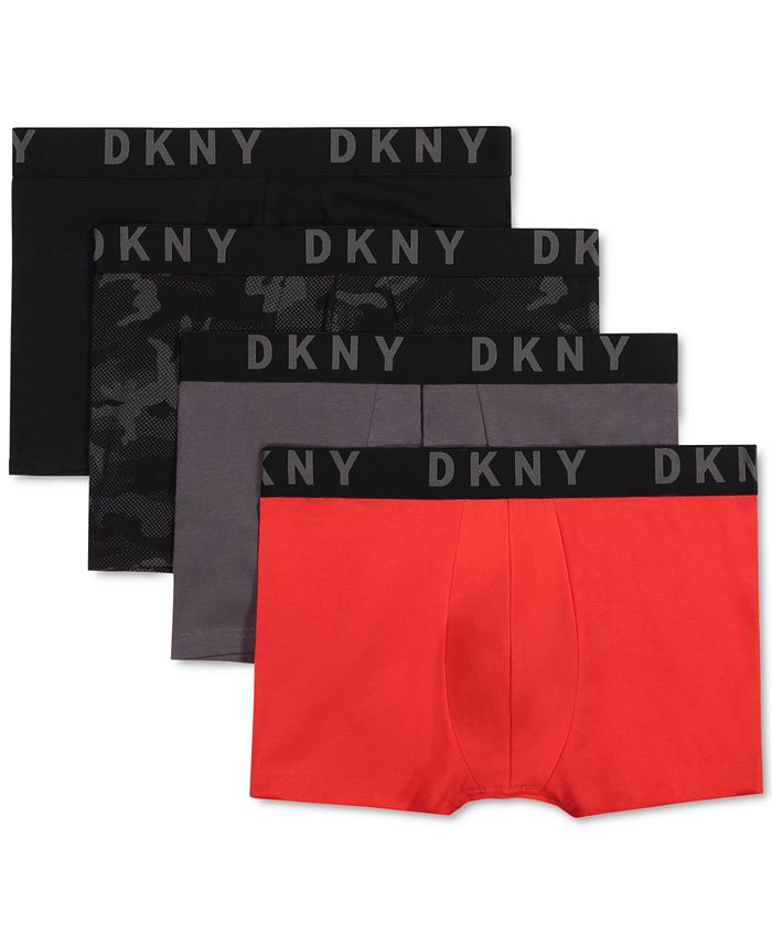 DKNY Men's 4-Pk. Cotton Stretch Trunks - Macy's