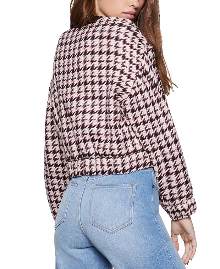 BCBGeneration Tweed Bomber Jacket - Macy's